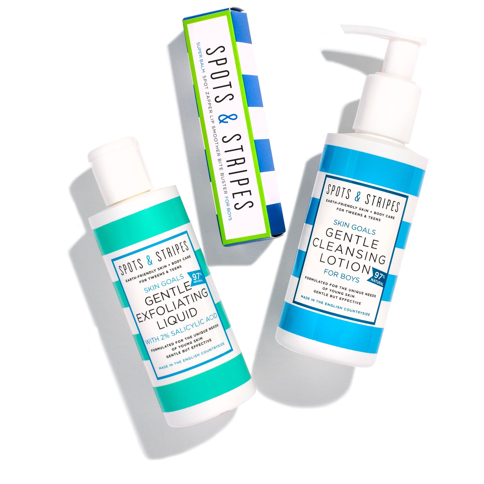 Exfoliator & Cleanser Skincare Set for Teen Boys | Acne/Blackhead Help ...